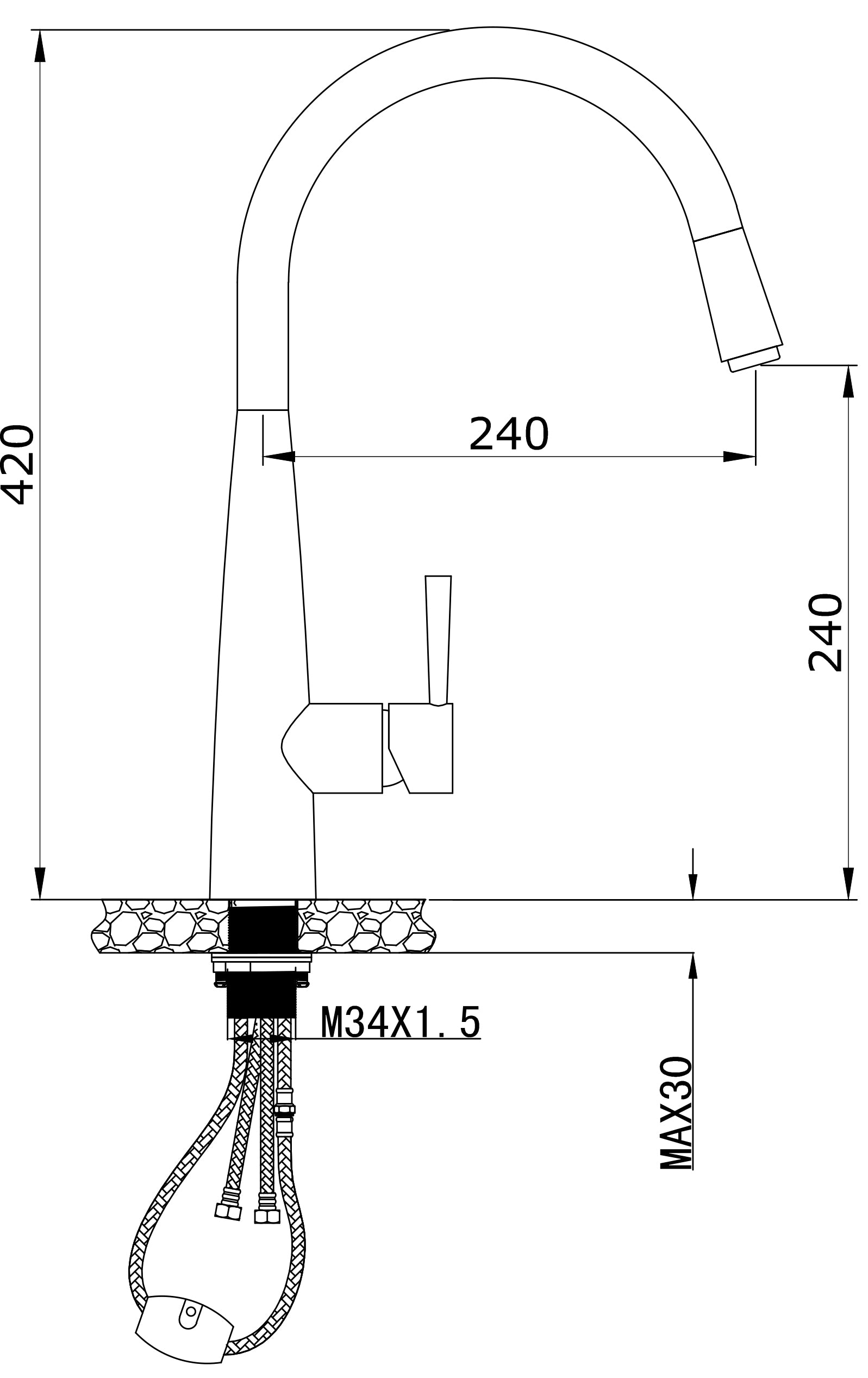 Kitchen Mixer Taps Perth - Pull Out Kitchen Taps Australia – 2Magpies